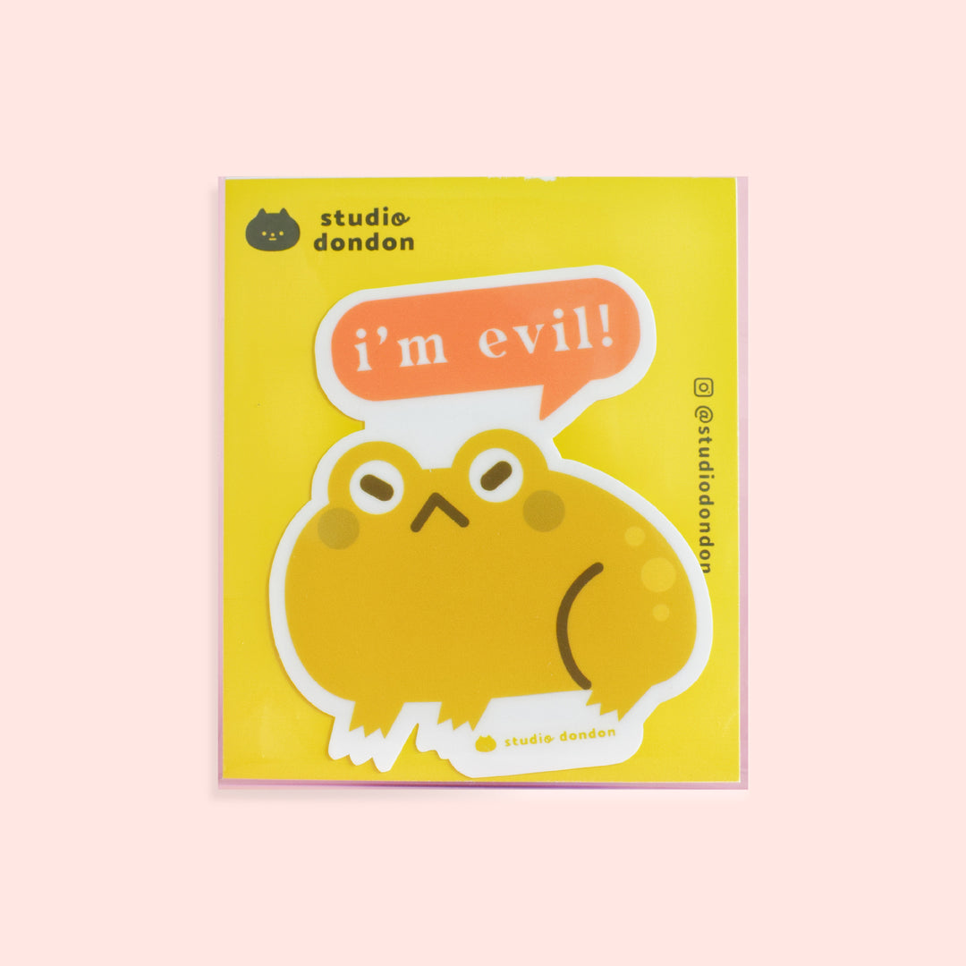 Evil Frog Froggo Forg Cute Kawaii LAPTOP STICKER – Studio DonDon